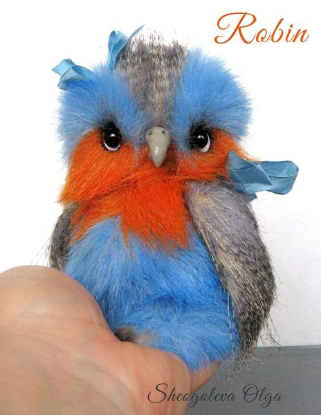 Birdie Robin.:-) by Sheogoleva Olga - Bear Pile