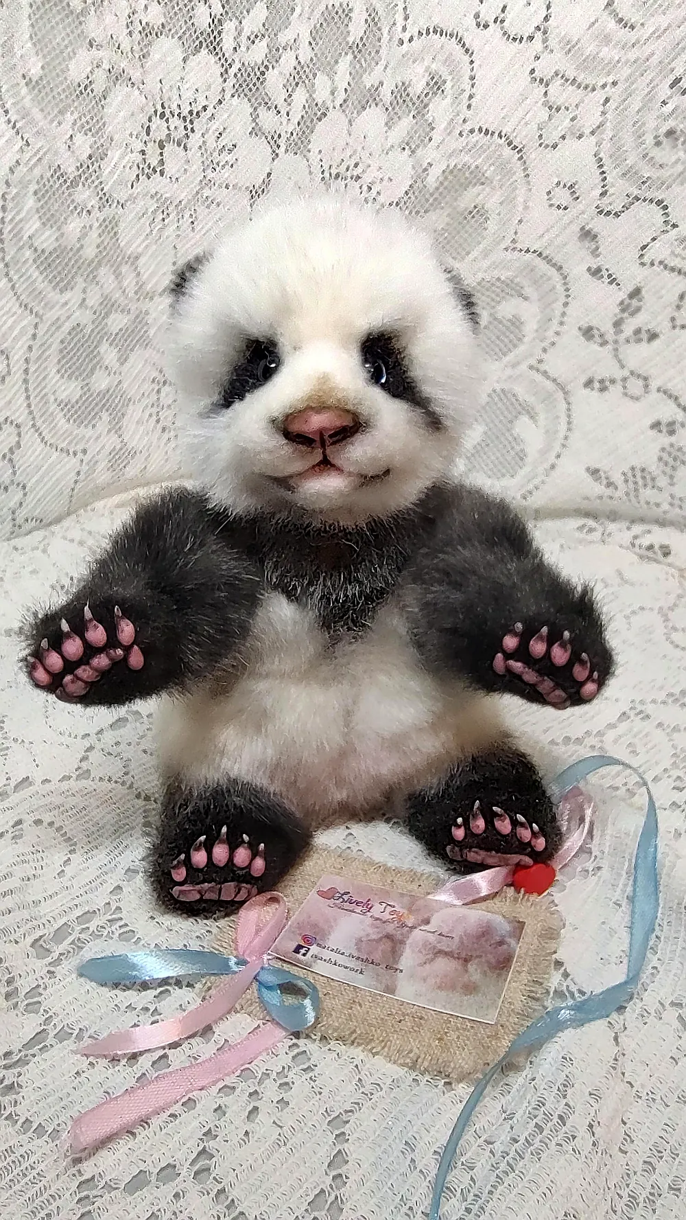 Newborn Panda #1 by Lively Toys by Natalia Ivashko - Bear Pile