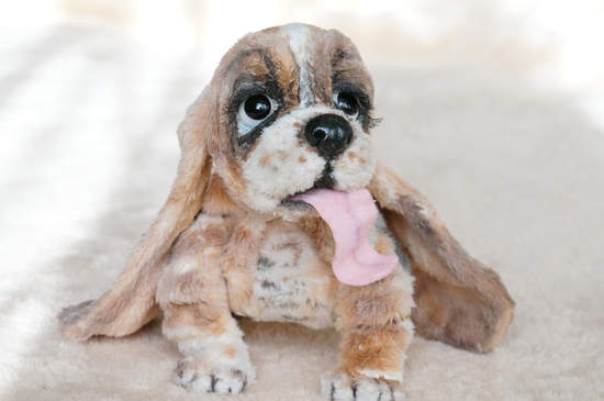 basset hound Goofy by Tsybina Natali - Bear Pile