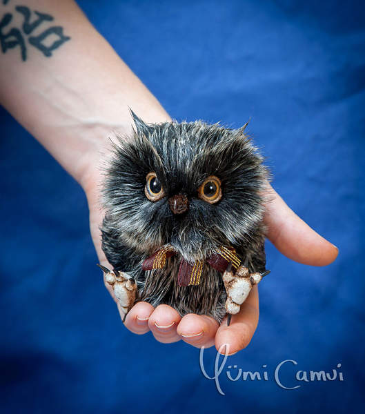 Tiny miniature baby owl Pip by Yumi Camui - Bear Pile