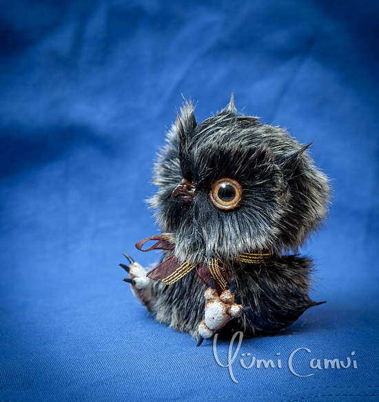 Tiny miniature baby owl Pip by Yumi Camui - Bear Pile