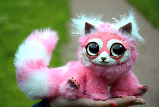 Little pink panda by Adelkawalka - Bear Pile