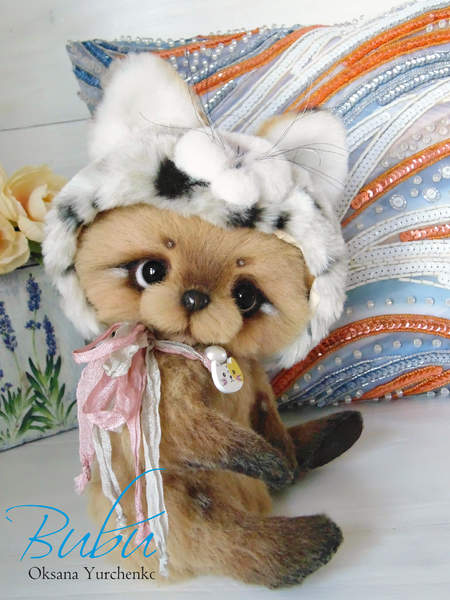 Teddy - Cat Bubu by Oksana Yurchenko - Bear Pile