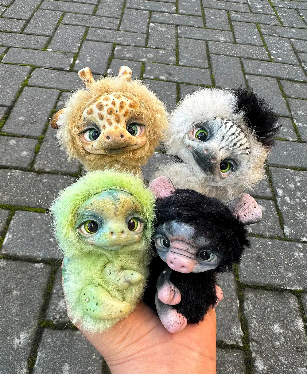 Tiny Piggy Kobby by Kateryna Nichyk - Bear Pile