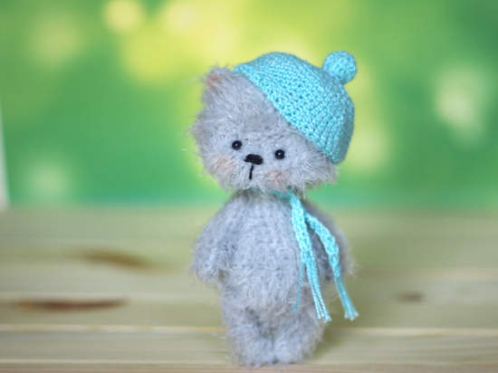 Miniature Teddy bear by Natalya Afanaseva - Bear Pile
