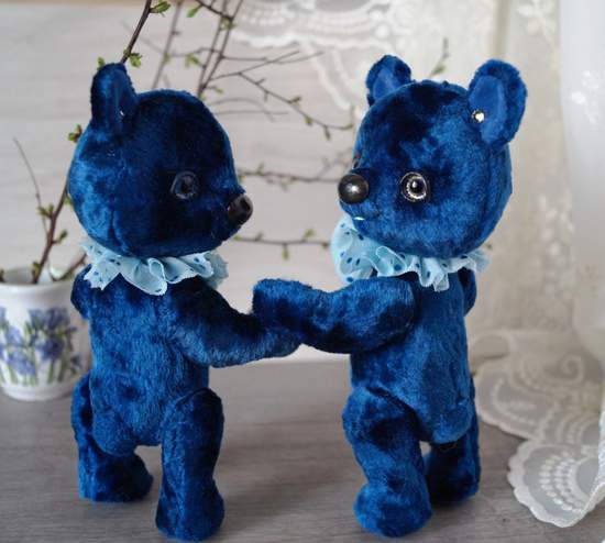 Gemini Twins two Teddy Bears by Alina Biliakova - Bear Pile