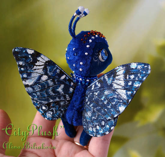 Krasotka, the red cracker butterfly by Alina Biliakova - Bear Pile