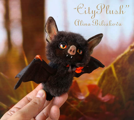 Darkie, the bat by Alina Biliakova - Bear Pile