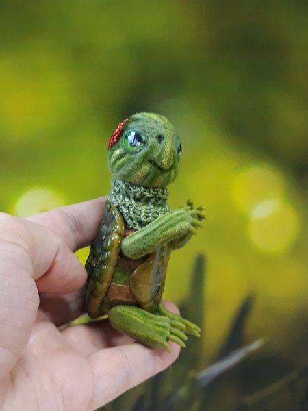 Timka the turtle by Alina Biliakova - Bear Pile