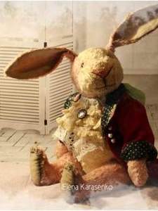 rabbit Valentino by Elena Karasenko - Bear Pile