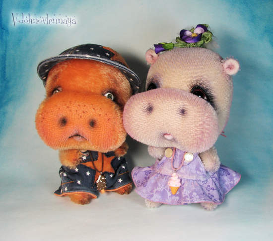 Orange Hippo Glebchik by Shumeyko Natalya - Bear Pile
