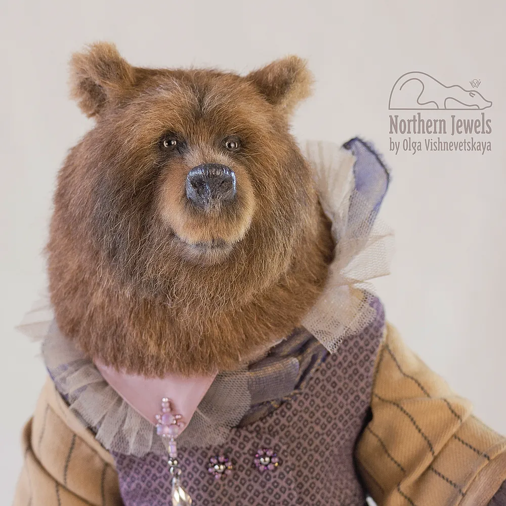 Daniel Textile Bear by Olga Vishnevetskaya - Bear Pile