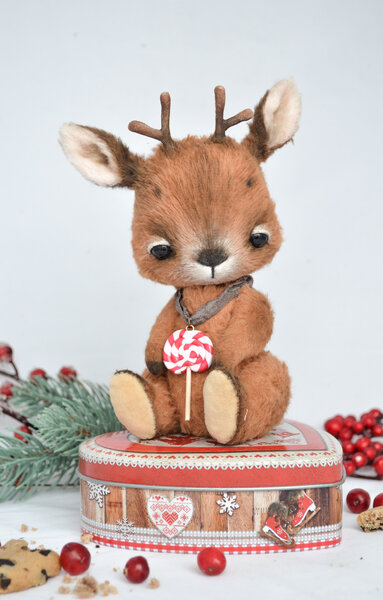 Teddy fawn Christmas cookies by Oksana Antonenko - Bear Pile