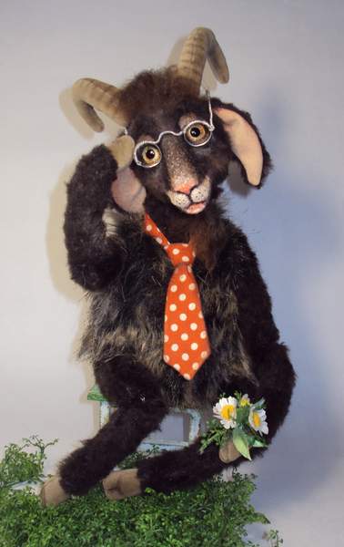 Intelligent goat by Averina Olesya - Bear Pile