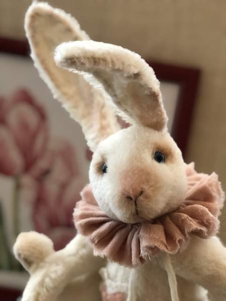 Mona, the white rabbit by Marina HENMAN of Bear Rhymes - Bear Pile