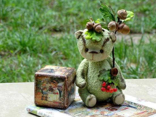 Teddy Bear Acorn Fairy by Svetlana Bordner - Bear Pile