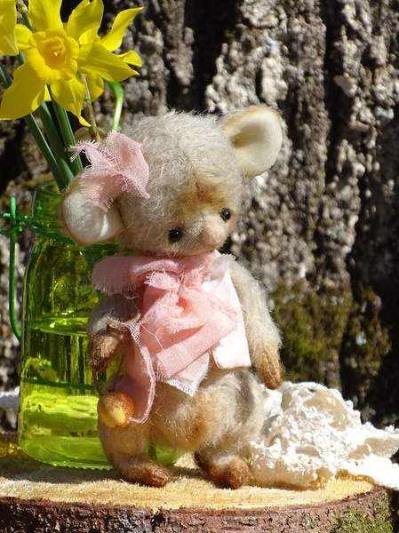 Teddy Mouse Mimi by Svetlana Bordner - Bear Pile