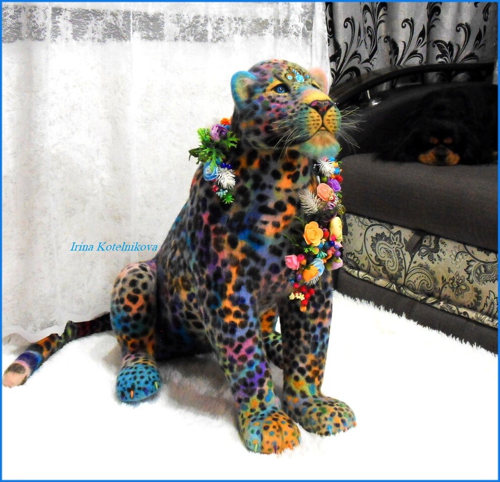 Marble Leopard by Irina Kotelnikova - Bear Pile