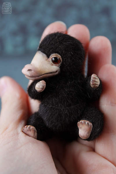 Miniature Baby Niffler by Marina Blakytna - Bear Pile