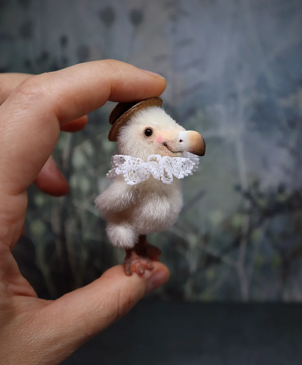 White Dodo bird Lily by Marina Blakytna - Bear Pile