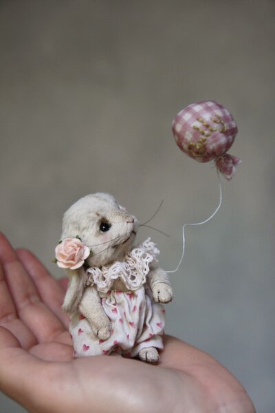 Little cute Dolly Rabbit by Lena Beloborodova - Bear Pile
