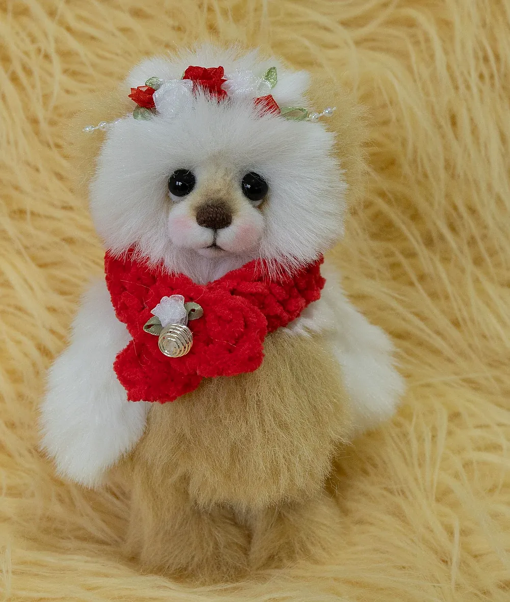 Christmas Rose by Jo Symon - Joxy Bears - Bear Pile