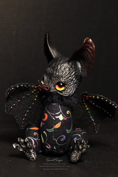 Rainbow Bat by Svetlana Polupanova - Bear Pile