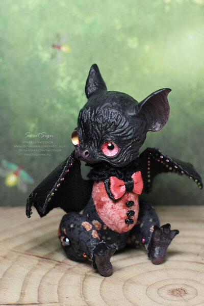 Pinky the Bat by Svetlana Polupanova - Bear Pile