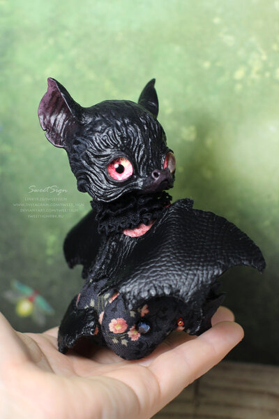 Pinky the Bat by Svetlana Polupanova - Bear Pile